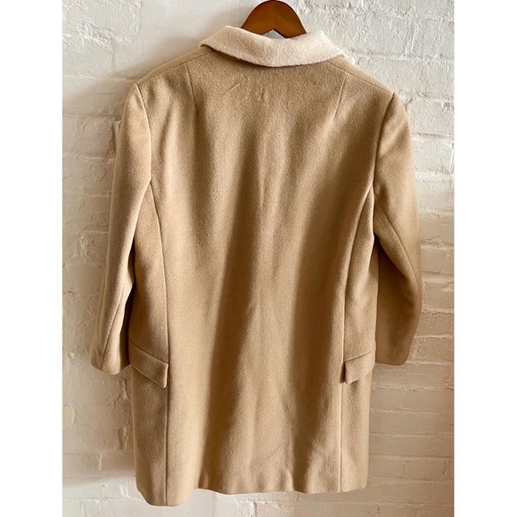 M Solomon | Jackets & Coats | Vintage Fur Trim Wool Notched Collar ...